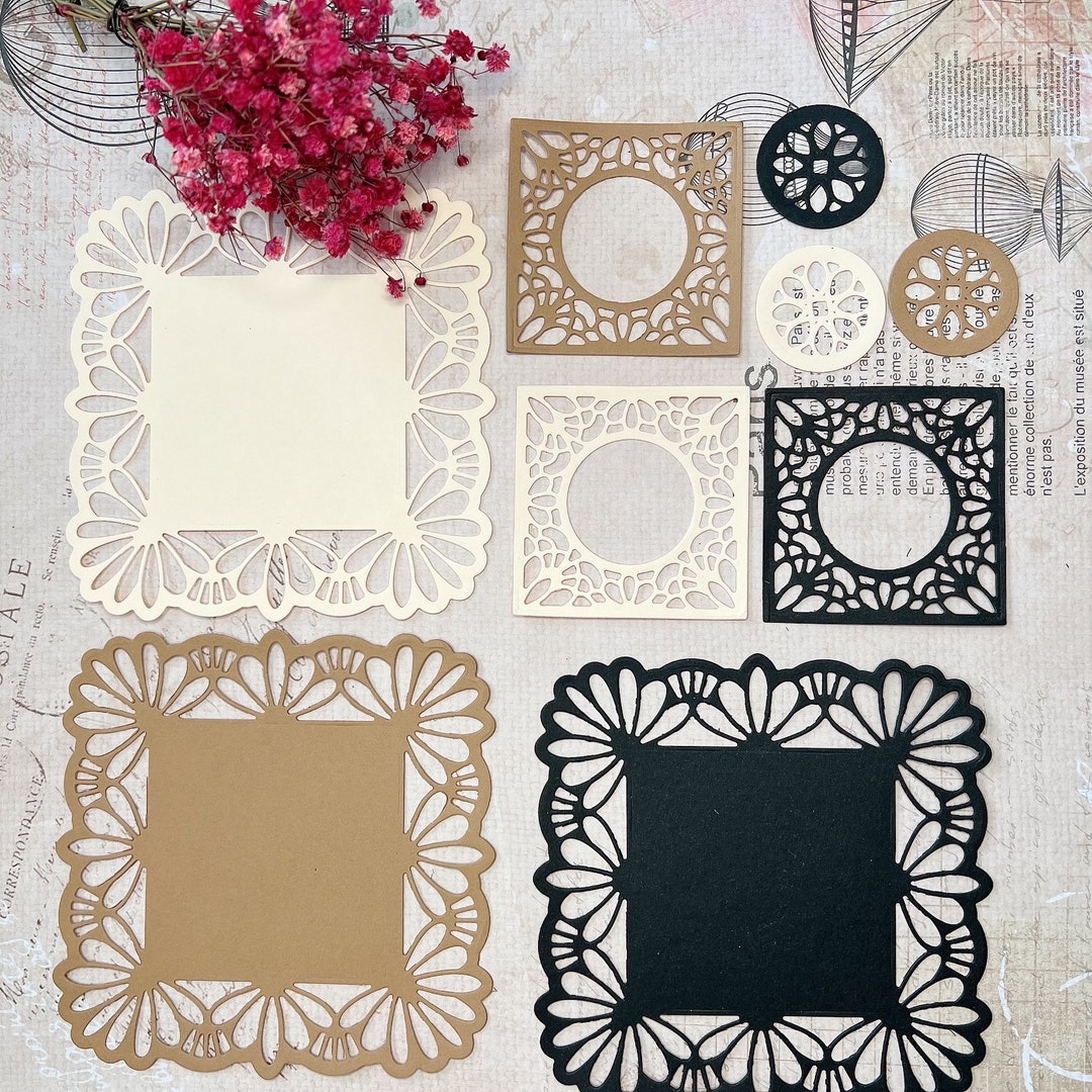 9 Vintage Paper Frames for Junk Journaling, Scrapbooking Frames, Paper ...