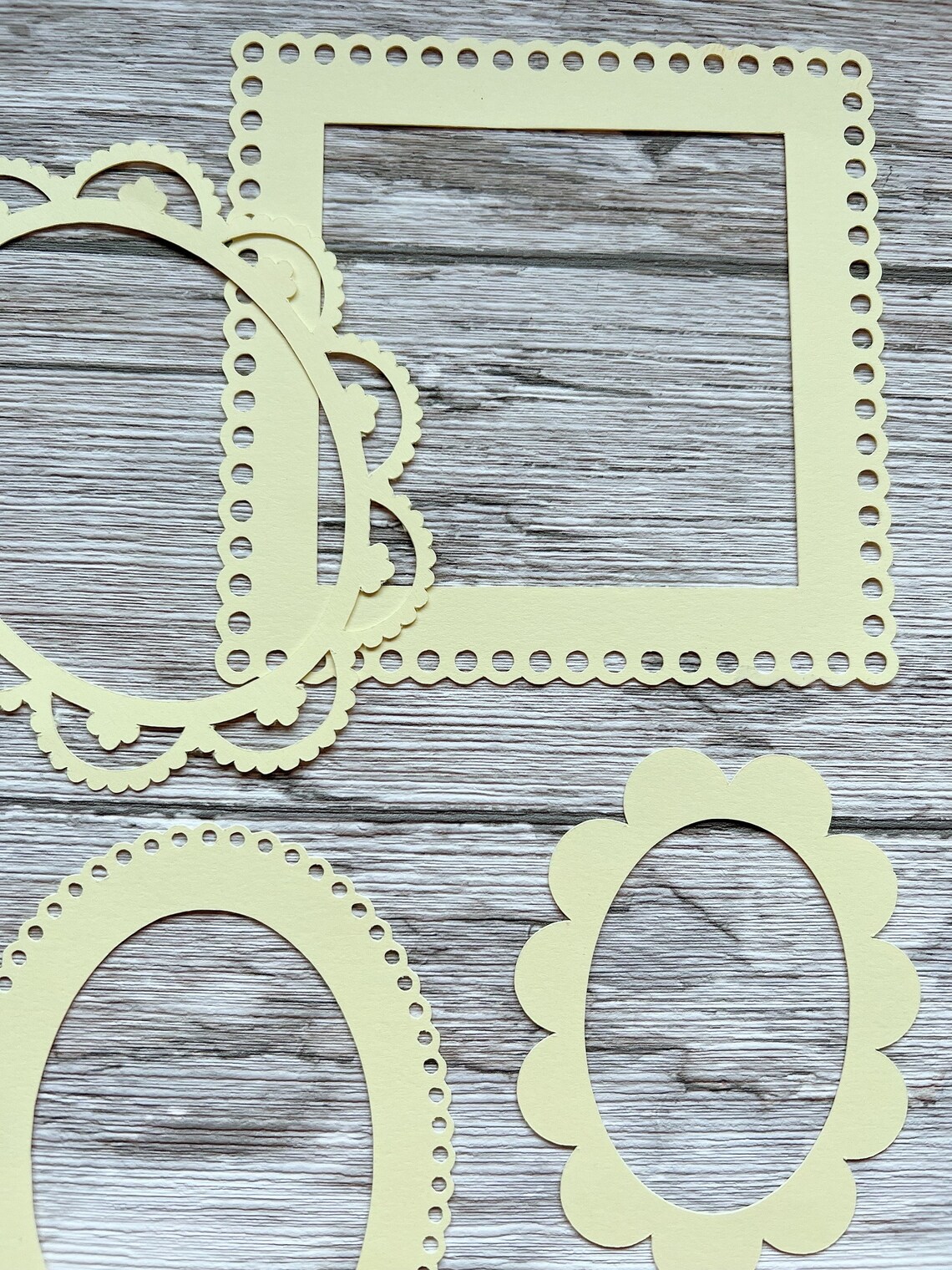 6 Paper Frames for Junk Journaling, Frames for Scrapbooking, Paper ...