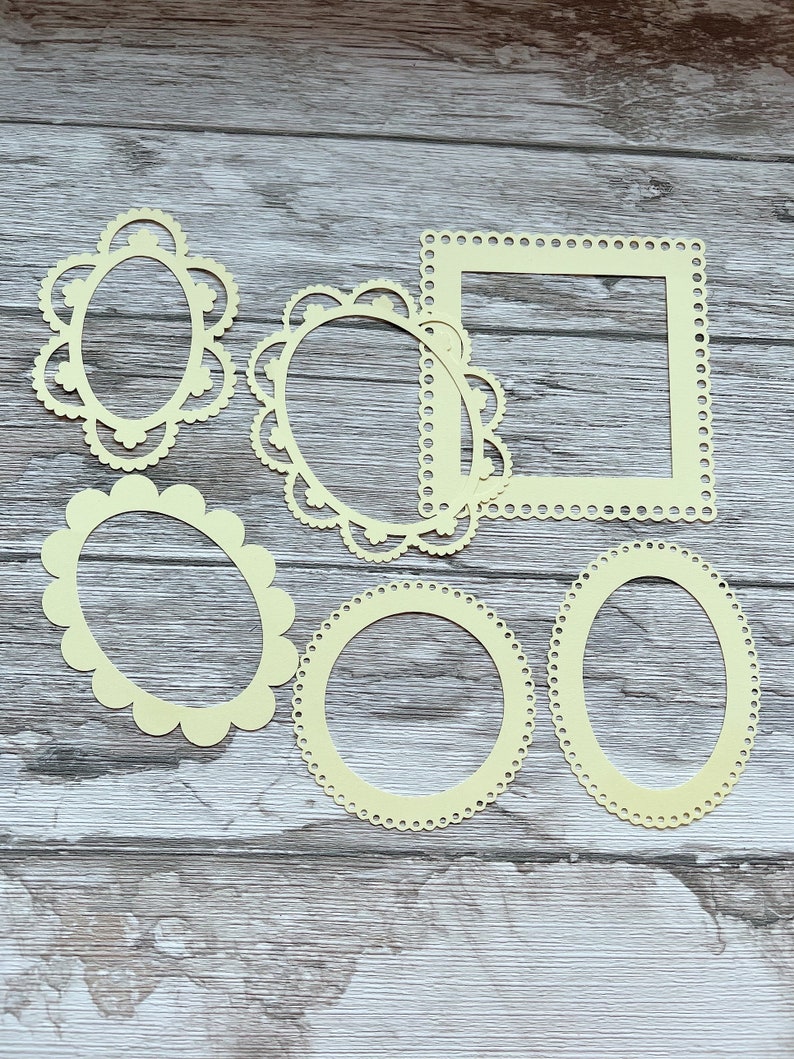 6 Paper Frames for Junk Journaling, Frames for Scrapbooking, Paper ...