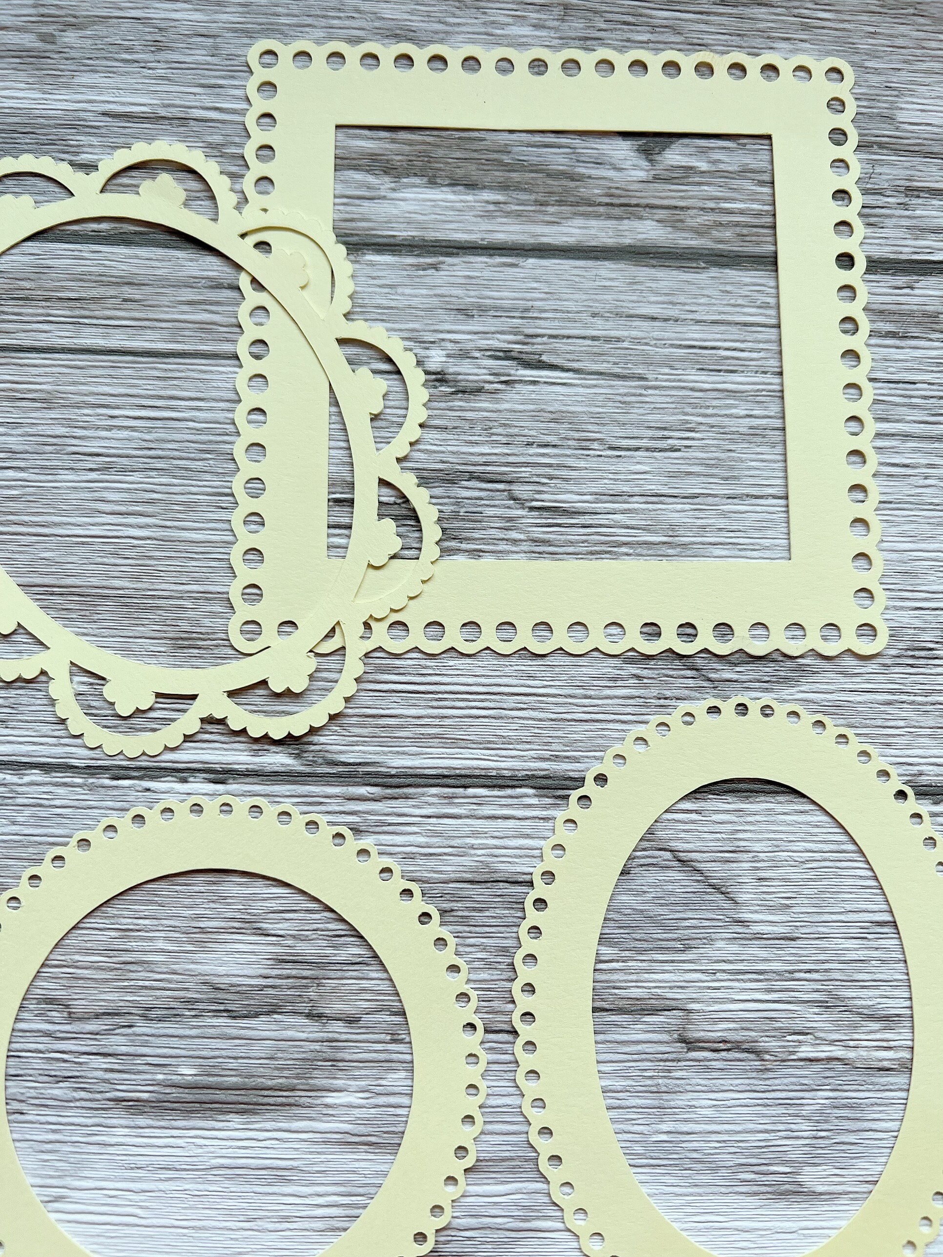 6 Paper Frames for Junk Journaling, Frames for Scrapbooking, Paper ...