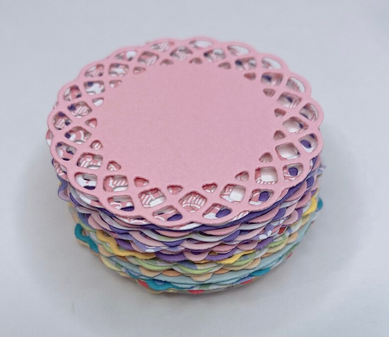 30 Die Cut Paper Doilies, Lace Doilies for Scrapbooking, Scrapbook ...