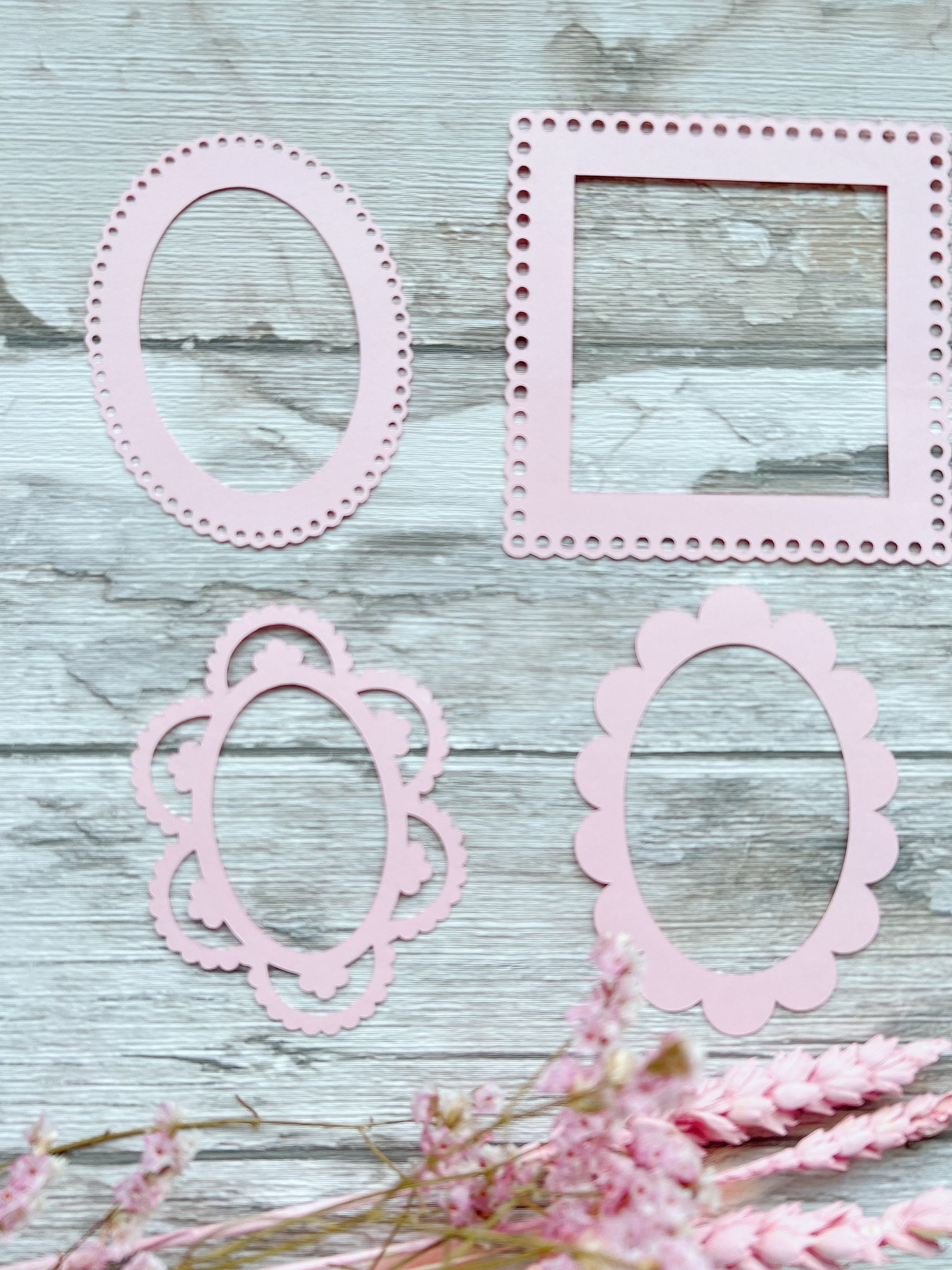 6 Paper Frames for Junk Journaling, Frames for Scrapbooking, Paper ...