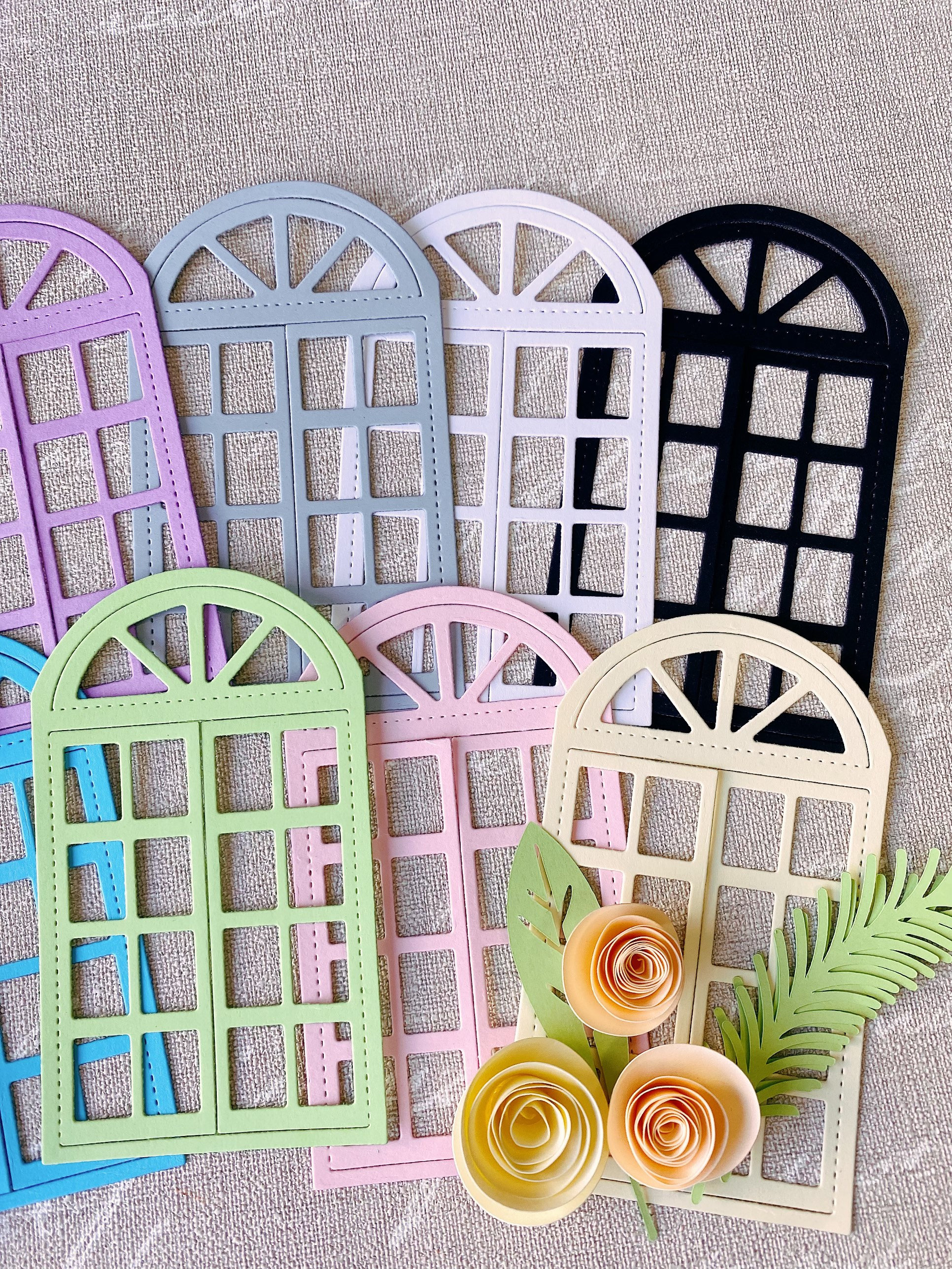10 Mixed Die Cut Windows for Creative Junk Journals, Card Making ...
