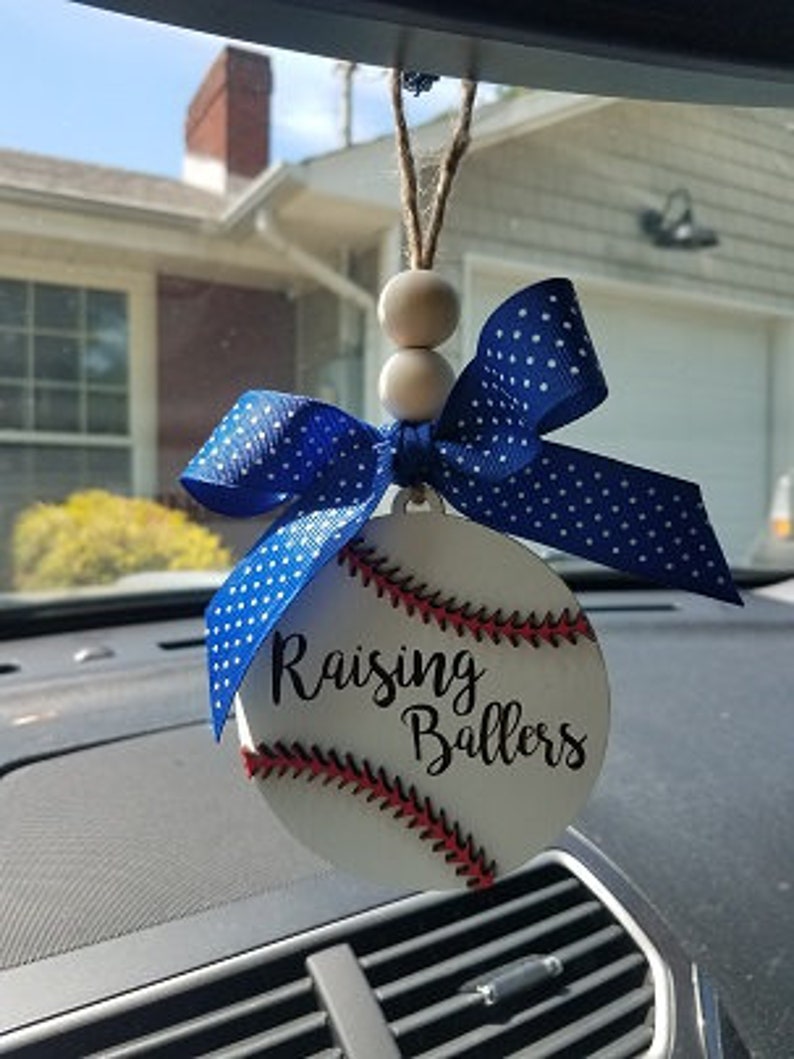 Baseball Car Charm | Raising Ballers Car Charm | Baseball Bag Tag ...