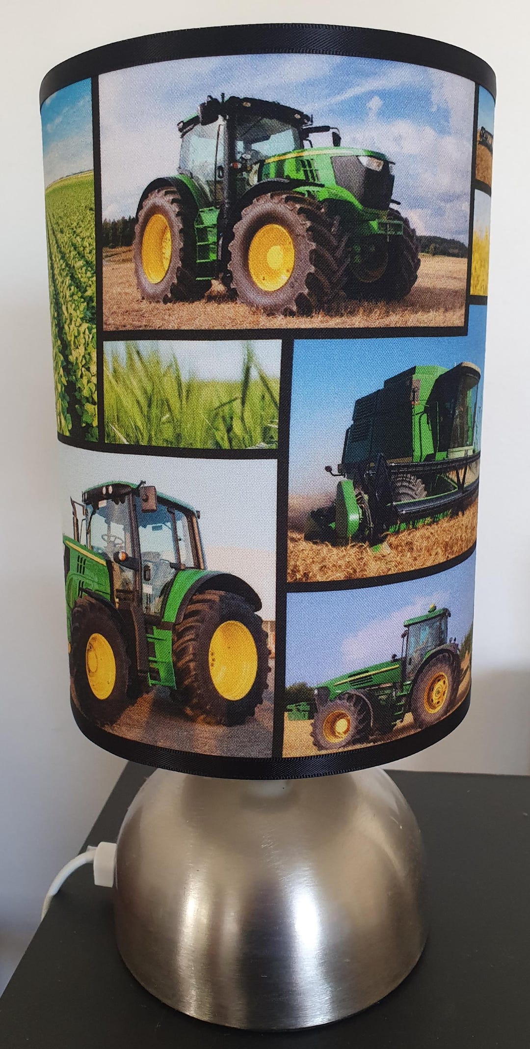 Tractor Touch Lamp Fabric Shade and Bulb Set - Etsy