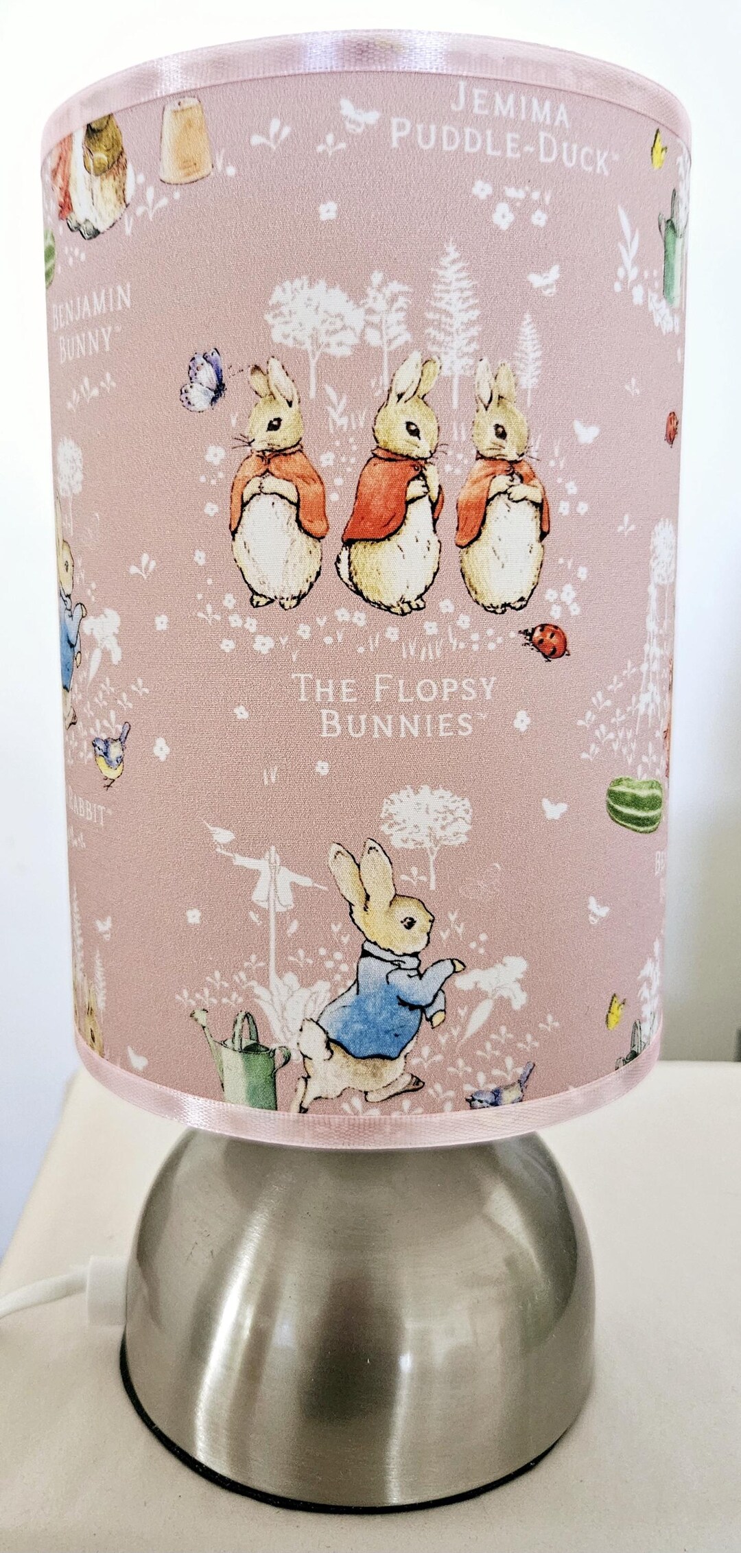 Peter Rabbit Touch Lamp Fabric Shade and Bulb Set - Etsy