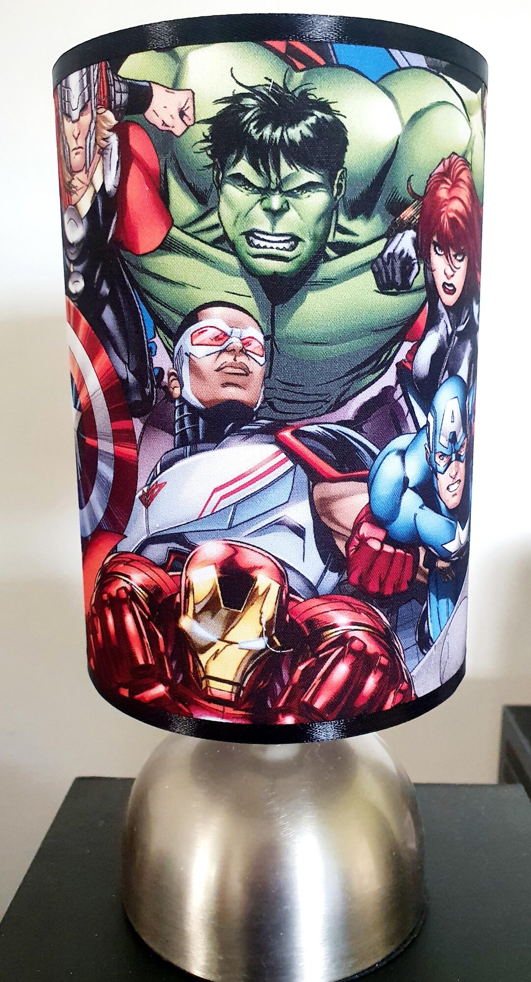 Hulk Avengers Touch Lamp Fabric Shade and Bulb Set - Etsy