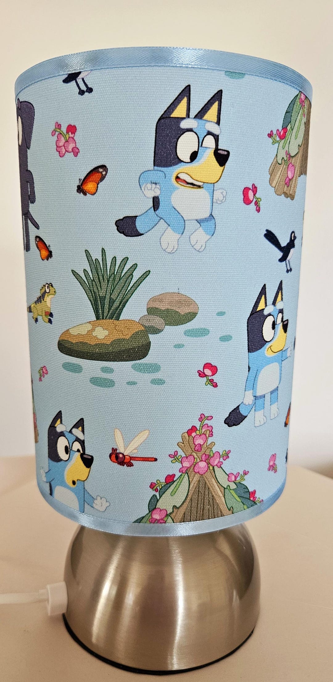Bluey Touch Lamp Fabric Shade and Bulb Set - Etsy