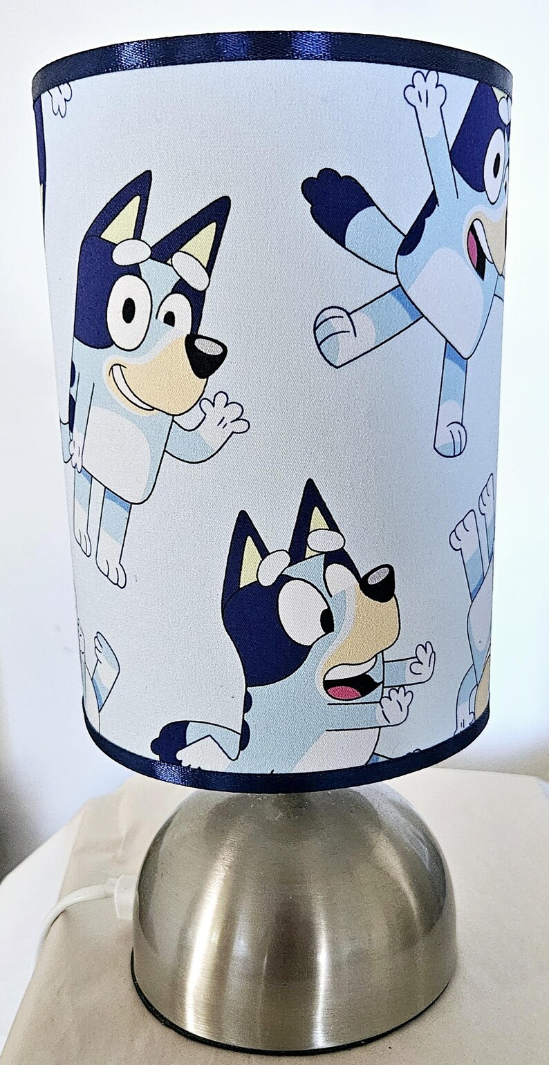 Bluey Touch Lamp Fabric Shade and Bulb Set - Etsy