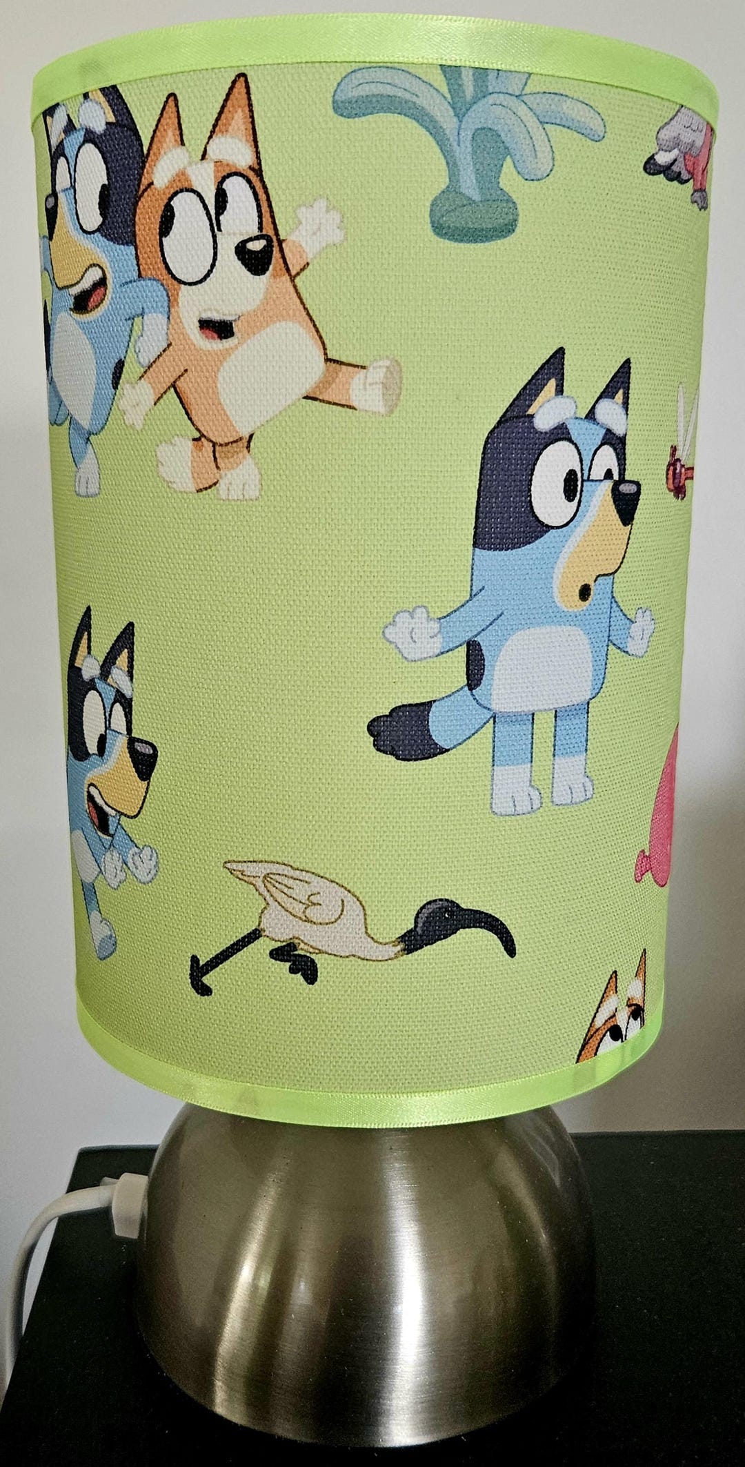 Bluey Touch Lamp Fabric Shade and Bulb Set - Etsy
