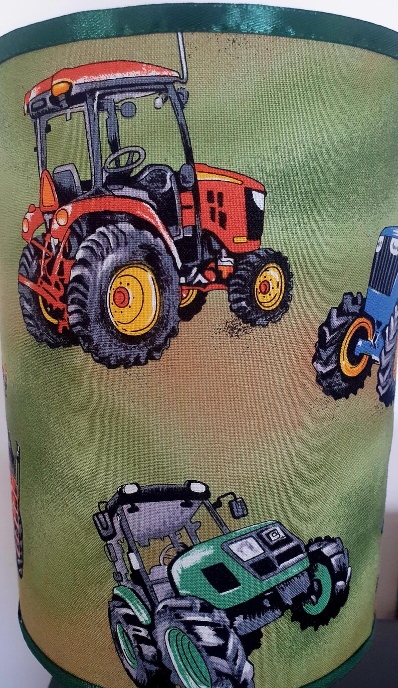 Tractor Touch Lamp Fabric Shade and Bulb Set - Etsy