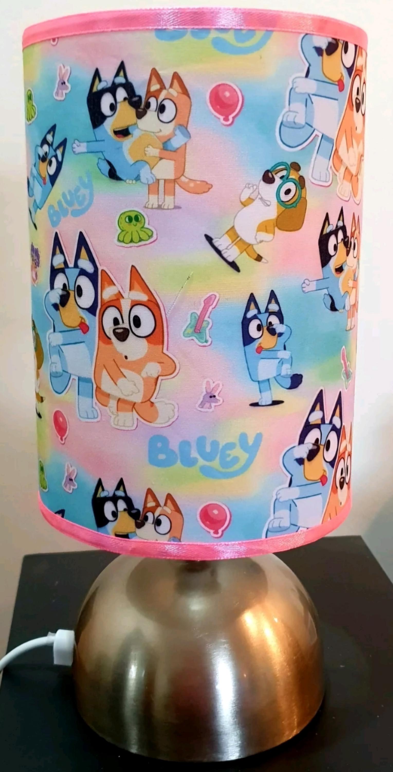 Bluey Touch Lamp Fabric Shade and Bulb Set - Etsy