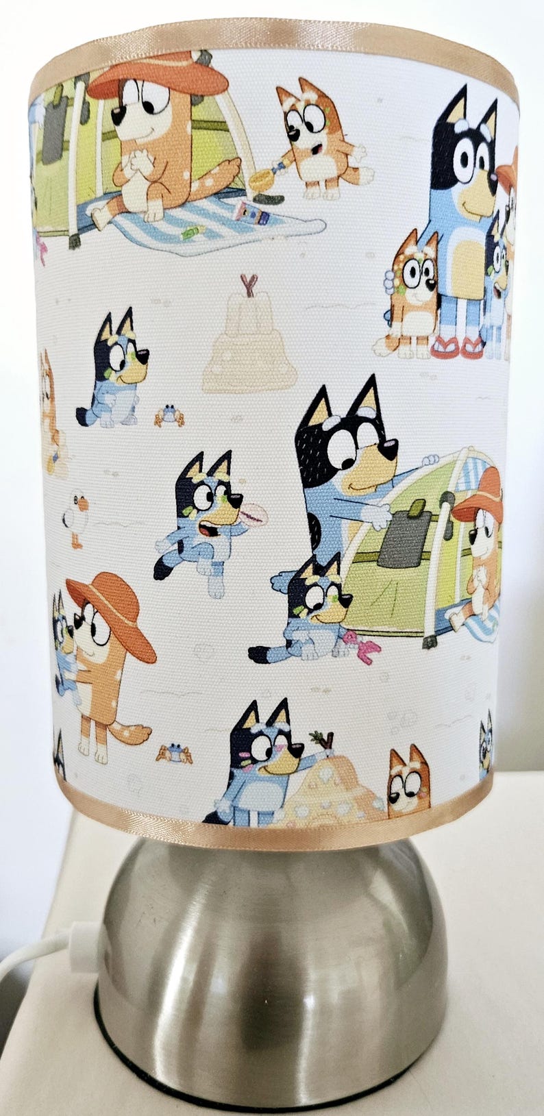 Bluey Touch Lamp Fabric Shade and Bulb Set - Etsy