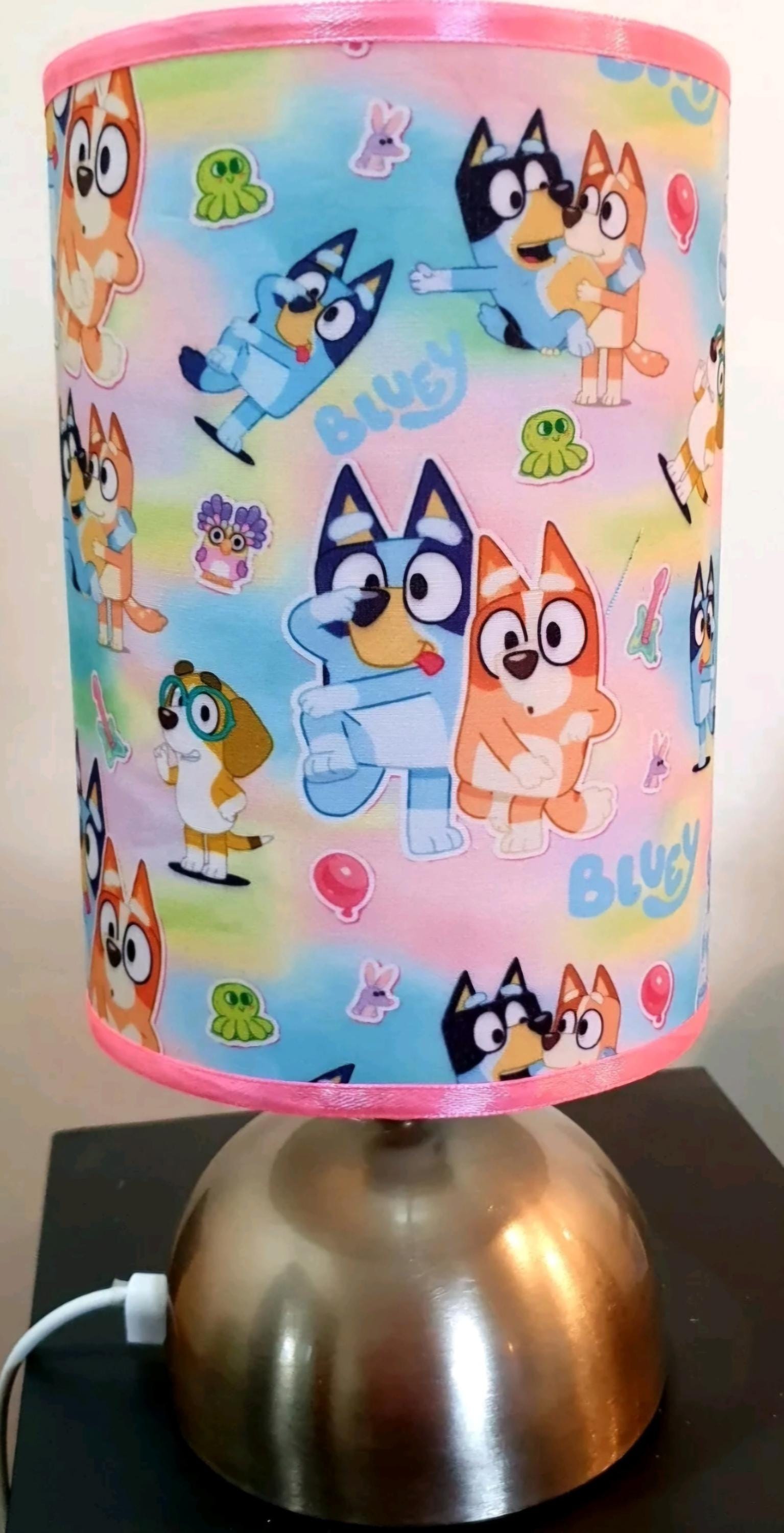 Bluey Touch Lamp Fabric Shade and Bulb Set - Etsy