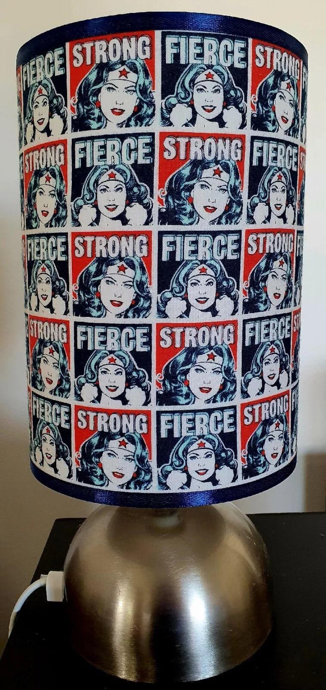 Wonder Woman Touch Lamp Fabric Shade and Bulb Set - Etsy