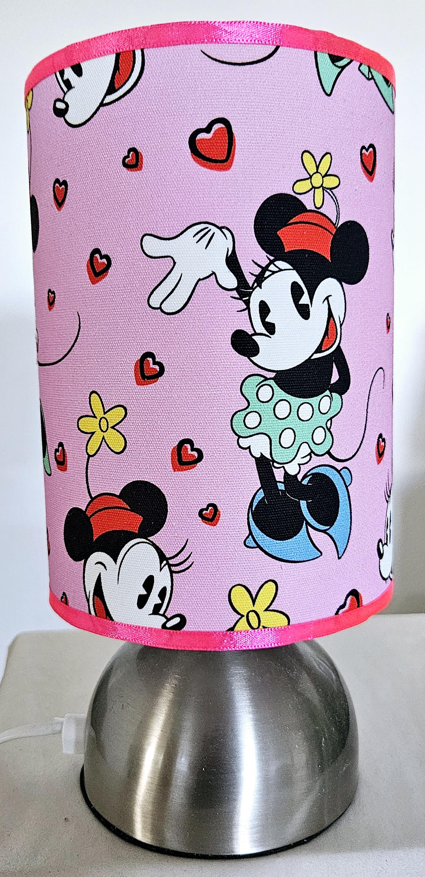 Minnie Mouse Touch Lamp Fabric Shade and Bulb Set - Etsy