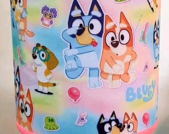 Bluey Touch Lamp Fabric Shade and Bulb Set - Etsy