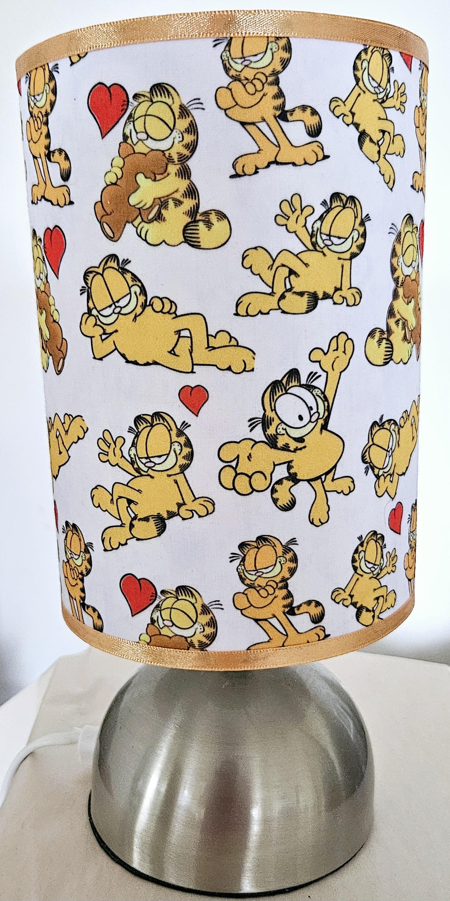 Garfield Touch Lamp Fabric Shade and Bulb Set - Etsy