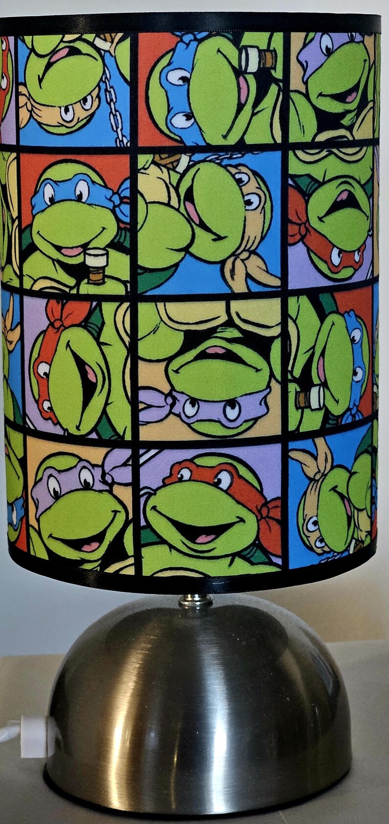 Teenage Mutant Ninja Turtle Touch Lamp Fabric Shade and Bulb Set - Etsy