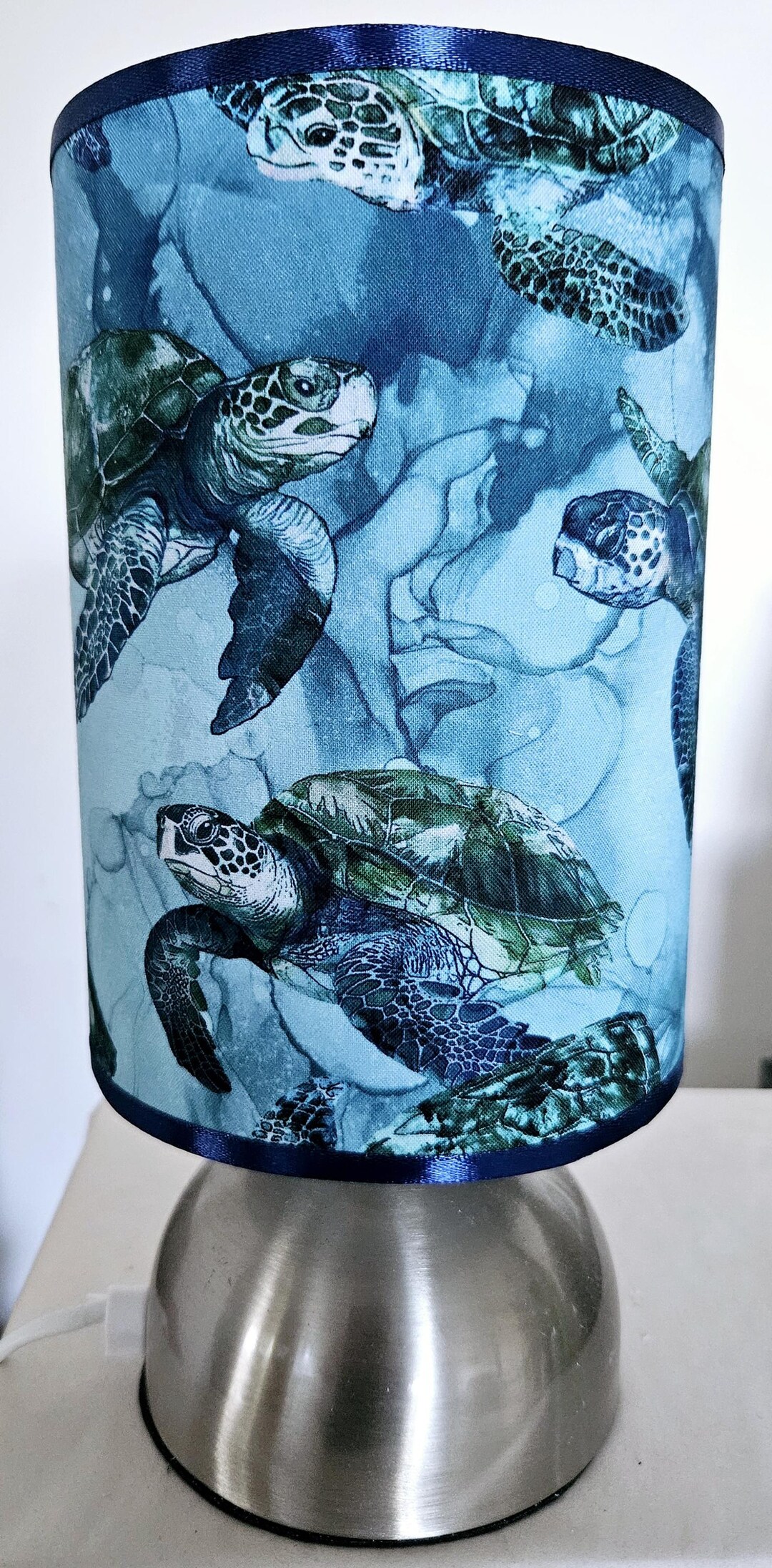 Turtle Touch Lamp Fabric Shade and Bulb Set - Etsy