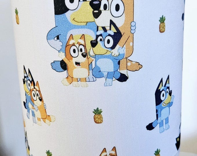 Bluey Touch Lamp Fabric Shade and Bulb Set - Etsy