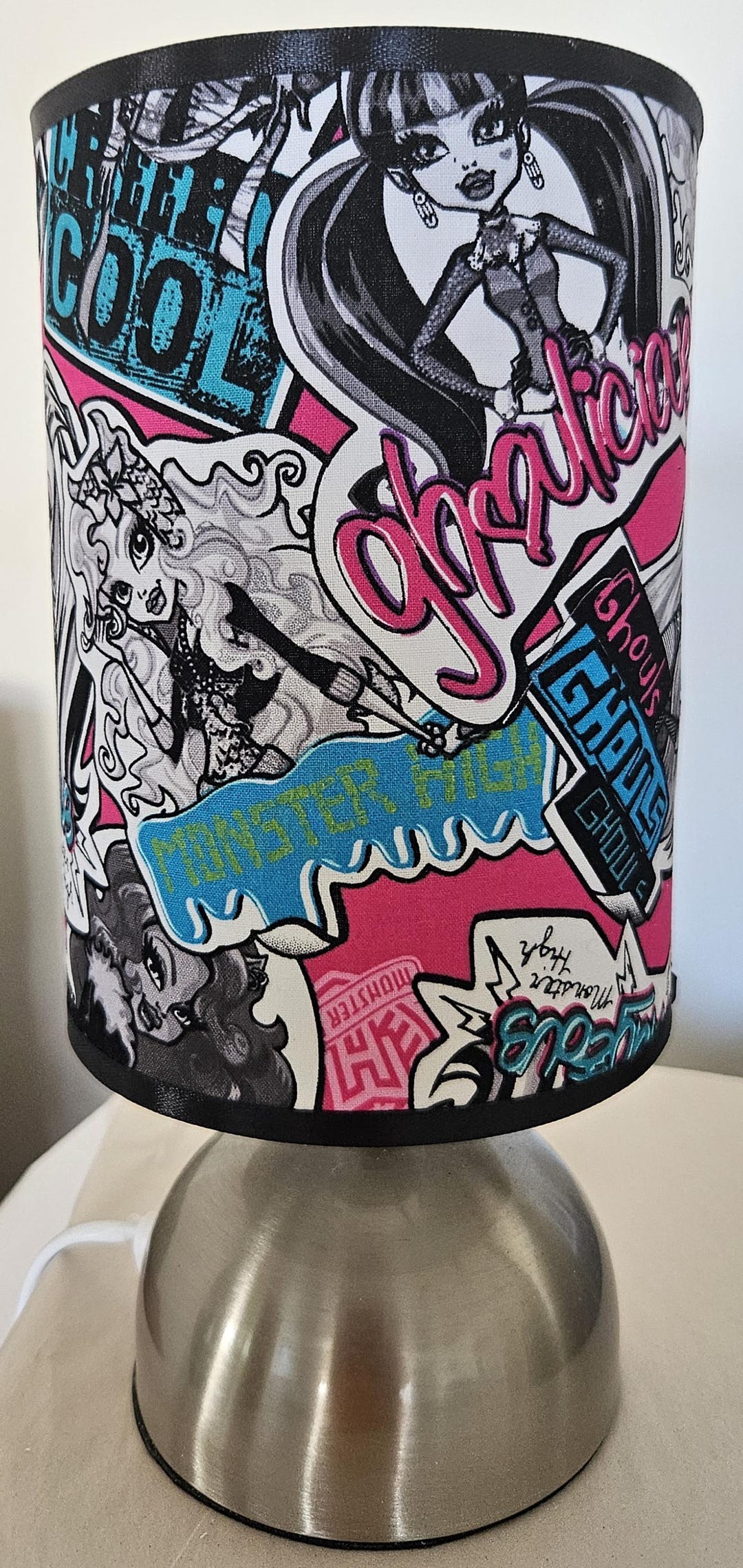 Monster High Touch Lamp Fabric Shade and Bulb Set - Etsy