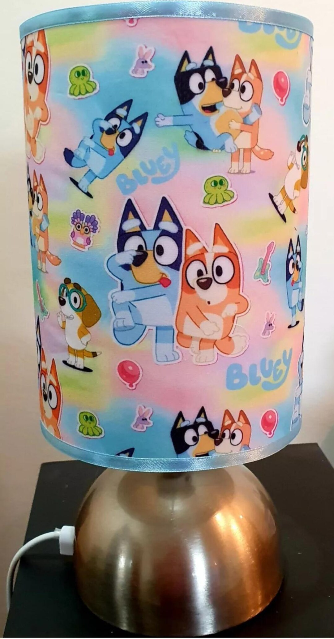 Bluey Touch Lamp Fabric Shade and Bulb Set - Etsy