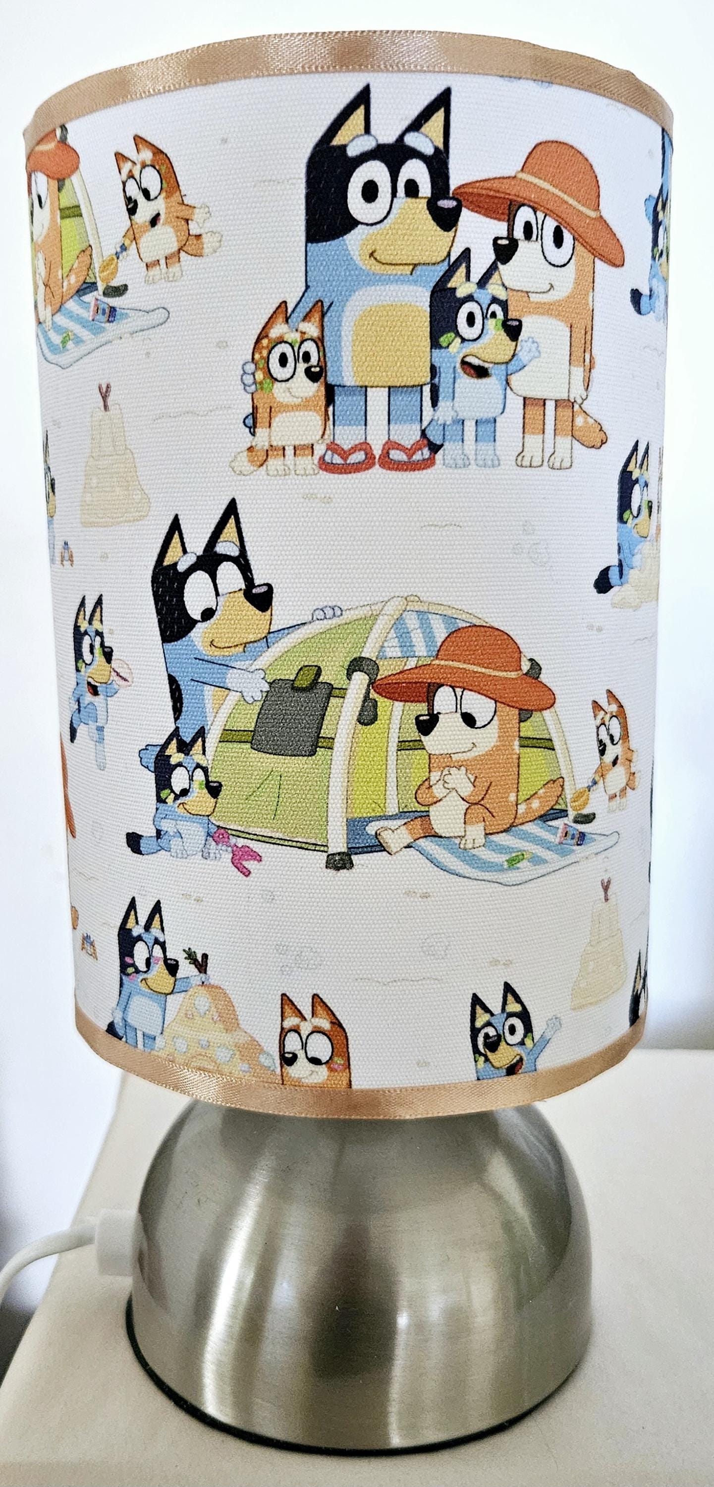 Bluey Touch Lamp Fabric Shade and Bulb Set - Etsy