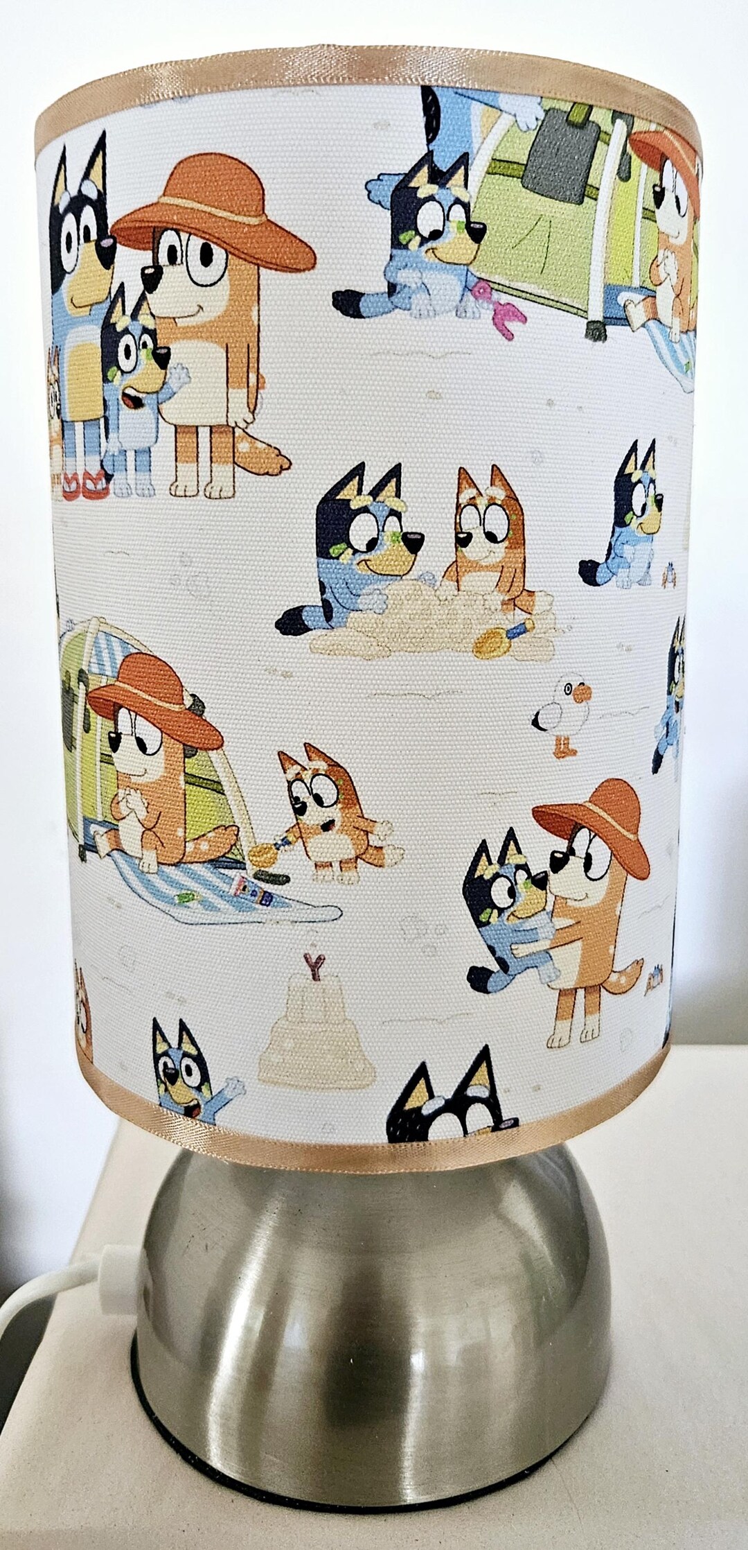 Bluey Touch Lamp Fabric Shade and Bulb Set - Etsy