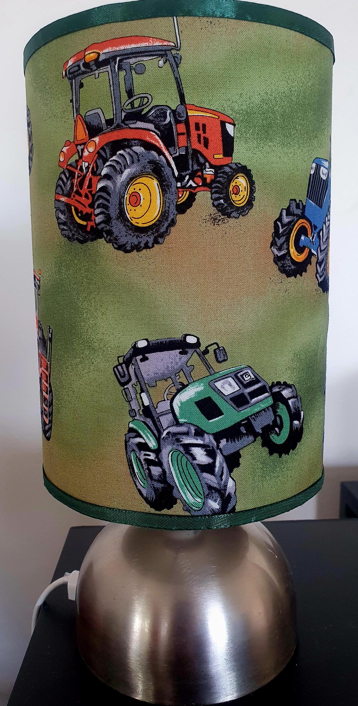 Tractor Touch Lamp Fabric Shade and Bulb Set - Etsy
