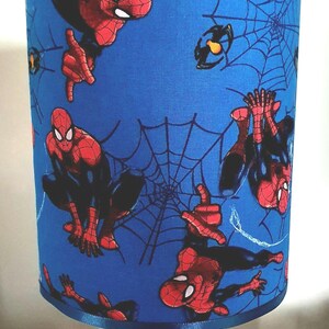 Spiderman Touch Lamp Fabric Shade and Bulb Set - Etsy