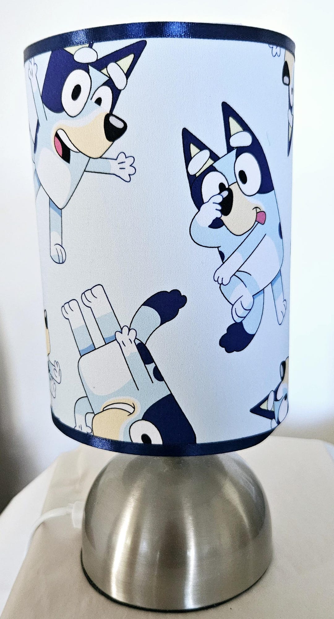 Bluey Touch Lamp Fabric Shade and Bulb Set - Etsy