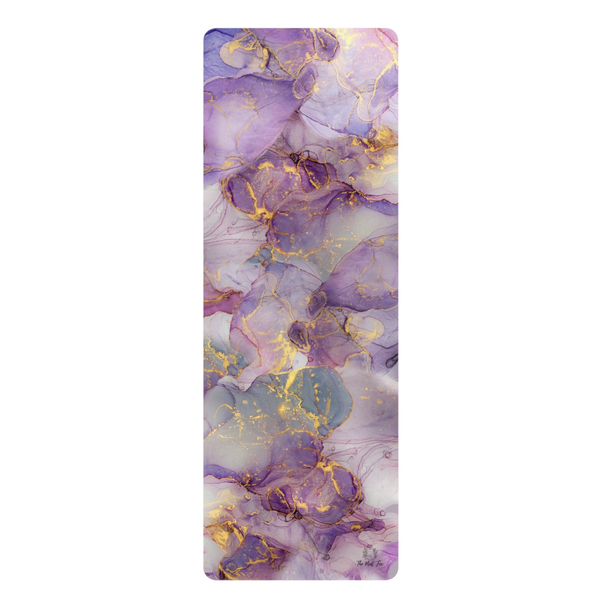 Purple and Gold Watercolor Yoga Mat, Watercolor Yoga Mat, Workout Mat ...