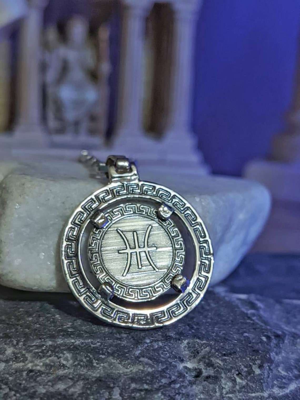 Delphic Epsilon Pendant. Ancient Greek Symbol. Handmade by Meanderart ...