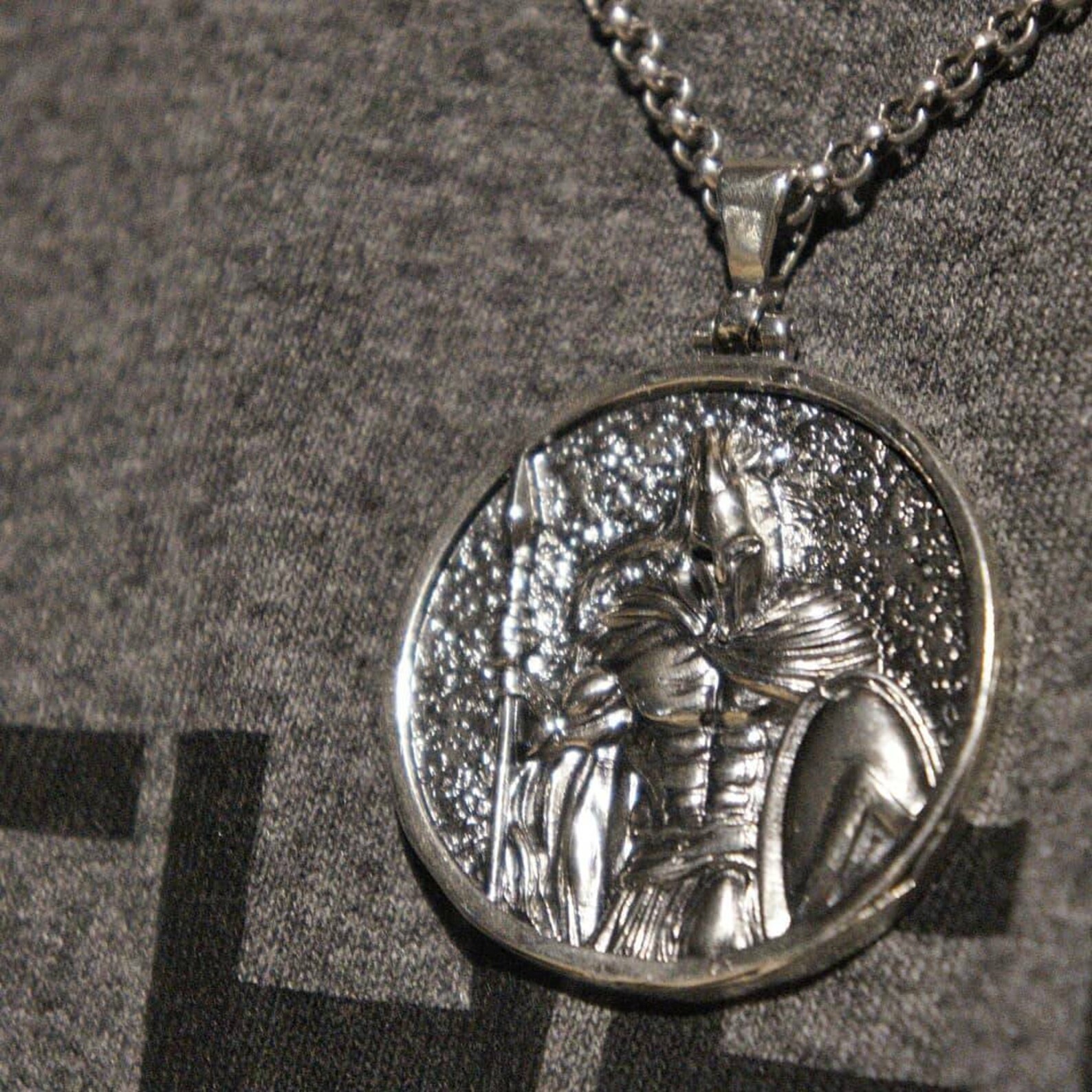Spartan Warrior Pendant. Handmade by MeanderArt. Leonidas 300. | Etsy