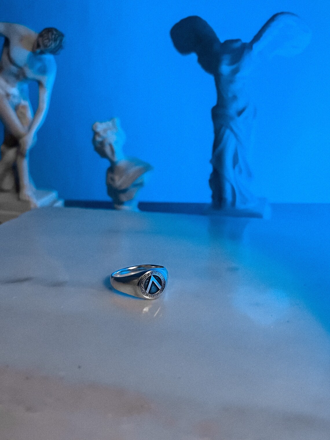 Spartan Shield Lamda Ring / Silver 925 / Handmade by - Etsy