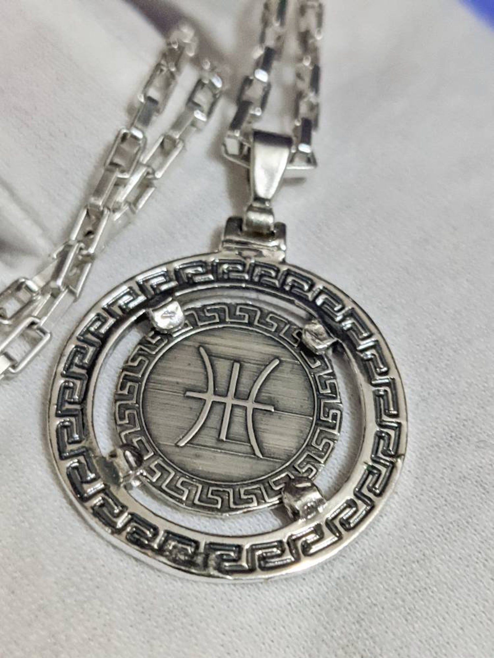 Delphic Epsilon Pendant. Ancient Greek Symbol. Handmade by Meanderart ...