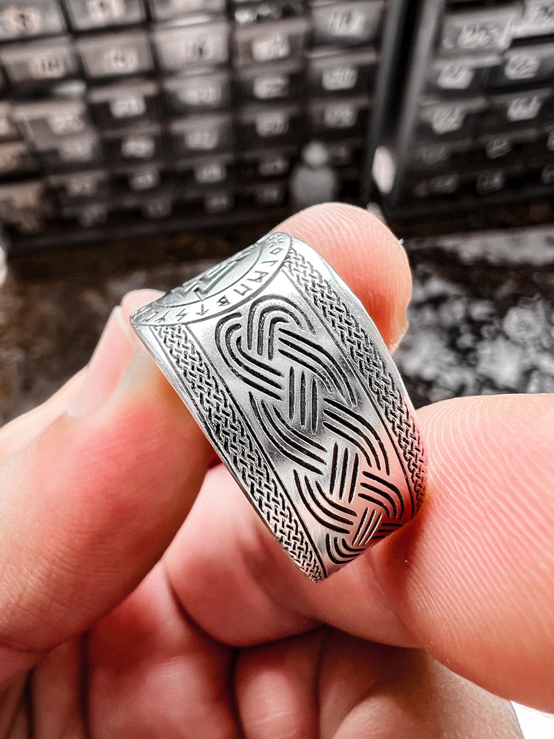 Valknut Ring / Ancient Norse Mythology / One Size / Silver 925 - Etsy