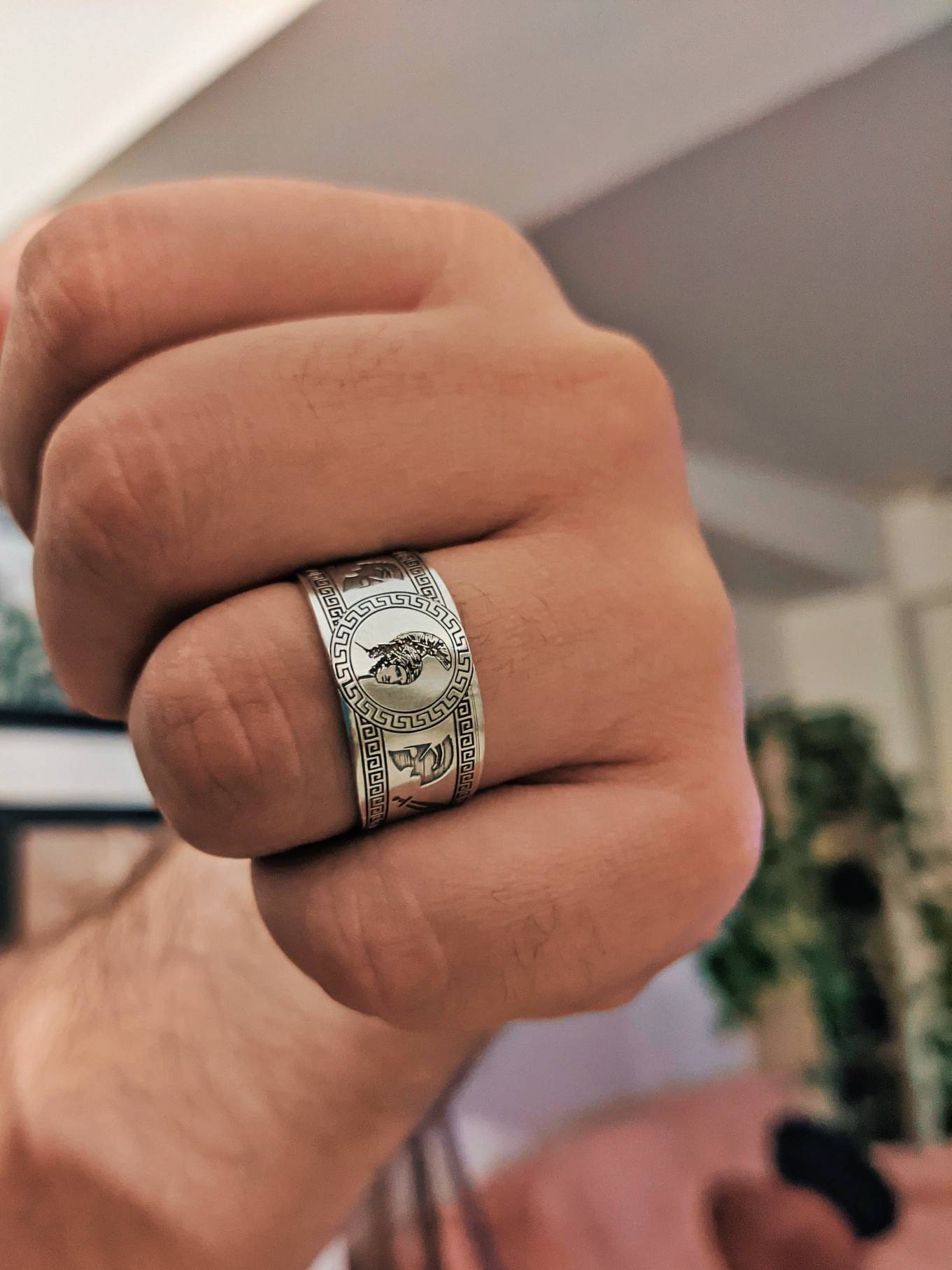 Ares God of War Ring. One Size. Silver 925. Greek Mythology. | Etsy