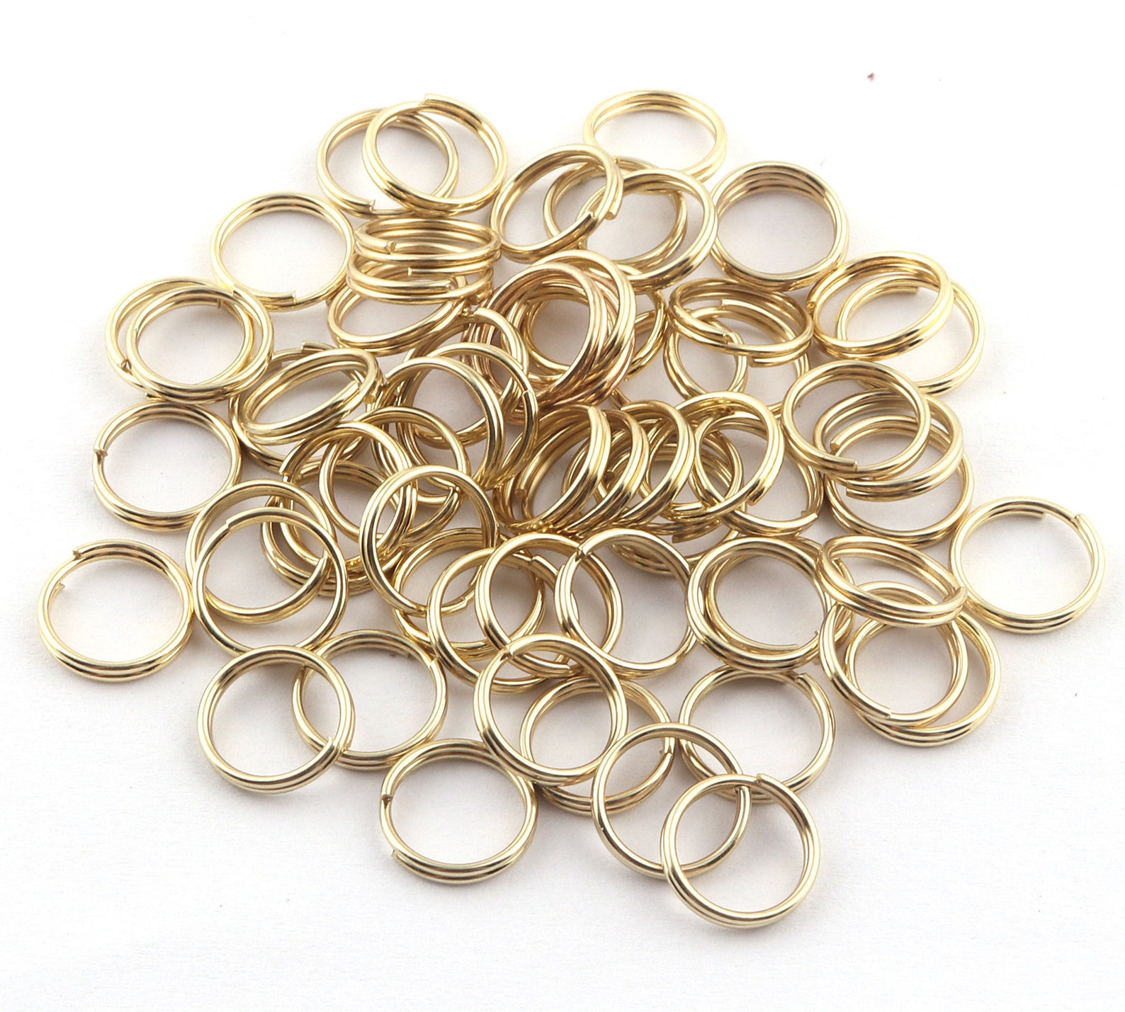 200pcs 10mm Key Ring Charm Iron Jump Ring Split Ring Bronze | Etsy