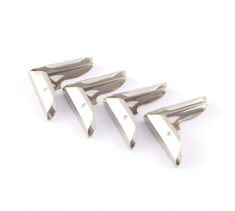 Silver Corner Protectors Metal Corners With Retro Pattern - Etsy