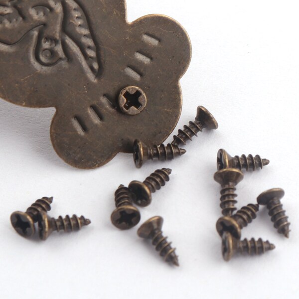 Antique Flat Head Screws - Etsy