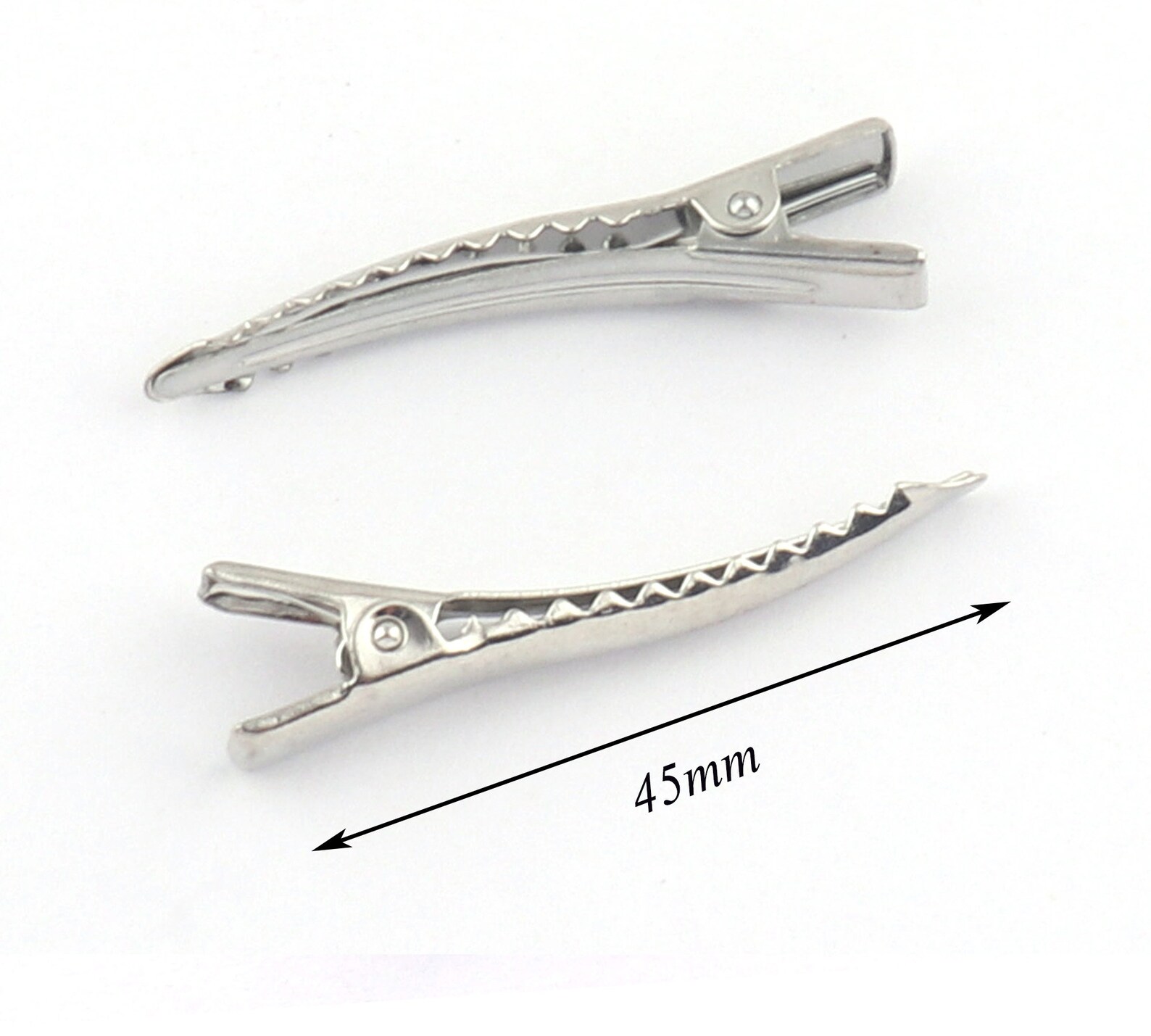45mm Retro sliver metal Snap Clips Hair Clips Blanks Wholesale | Etsy