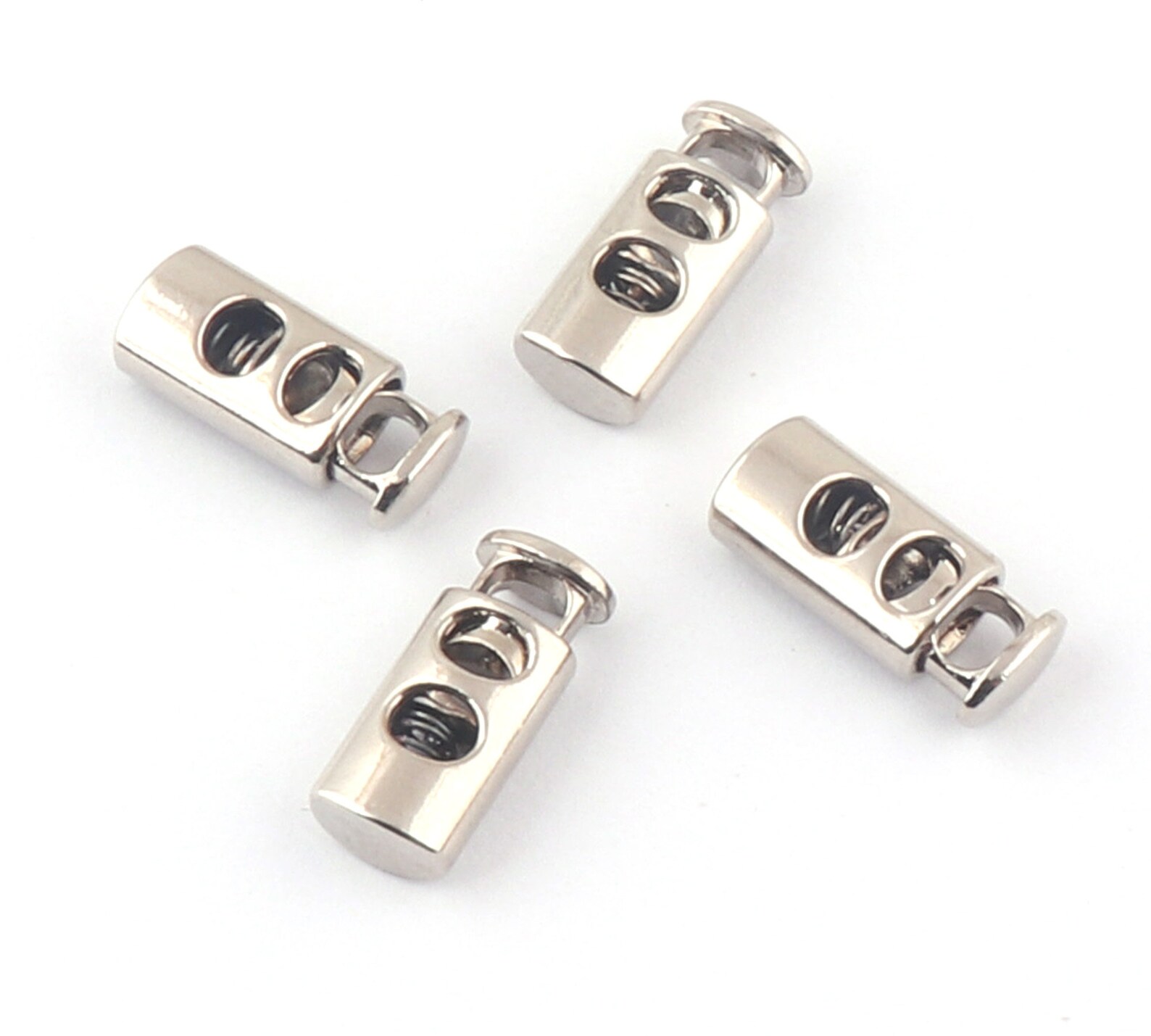 Metal Adjuster Elastic Cord Toggles Silver Toggle Cord Lock - Etsy