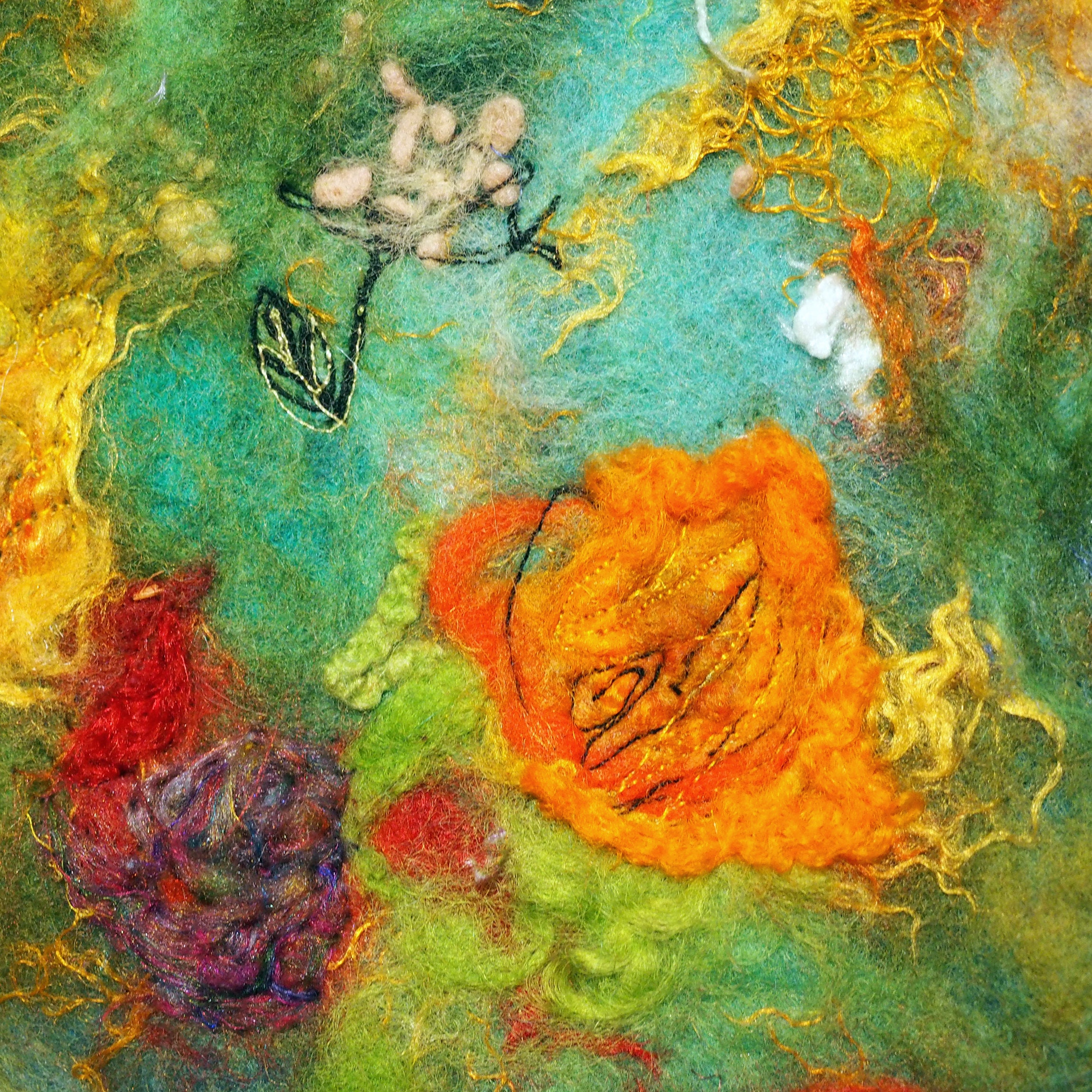 Felt Tapestry, Sunset, Felt Painting, Felted Picture, Wool Painting 3d ...