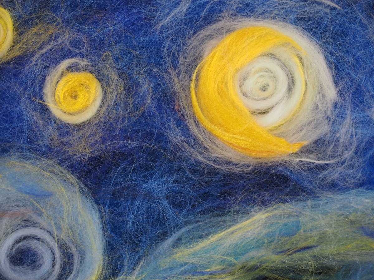 Wool Painting, Wall Art, Handmade Wool Art, Original Felted Painting ...