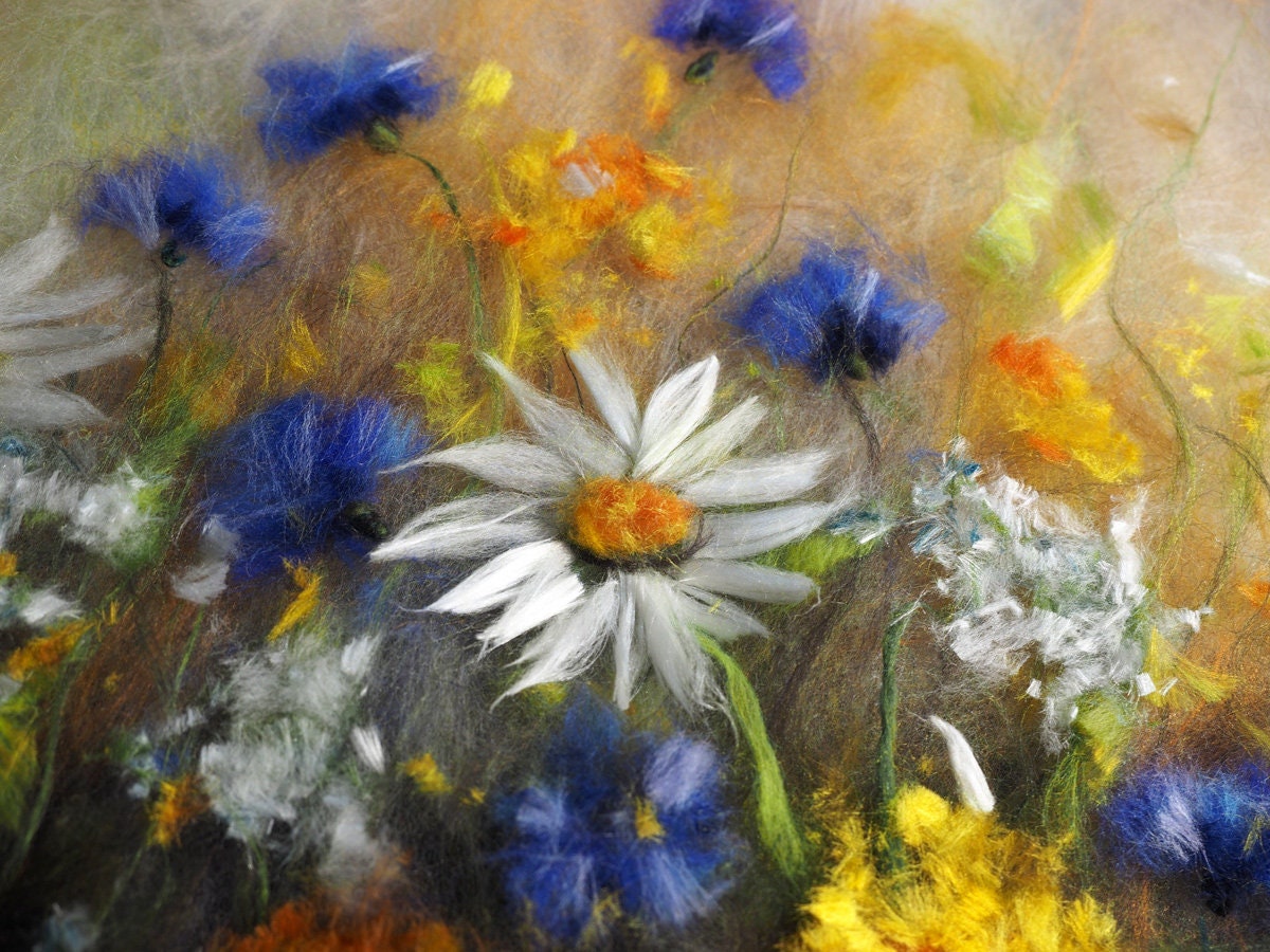 Wool Painting, Wall Art, Handmade Wool Art, Original Felted Painting ...