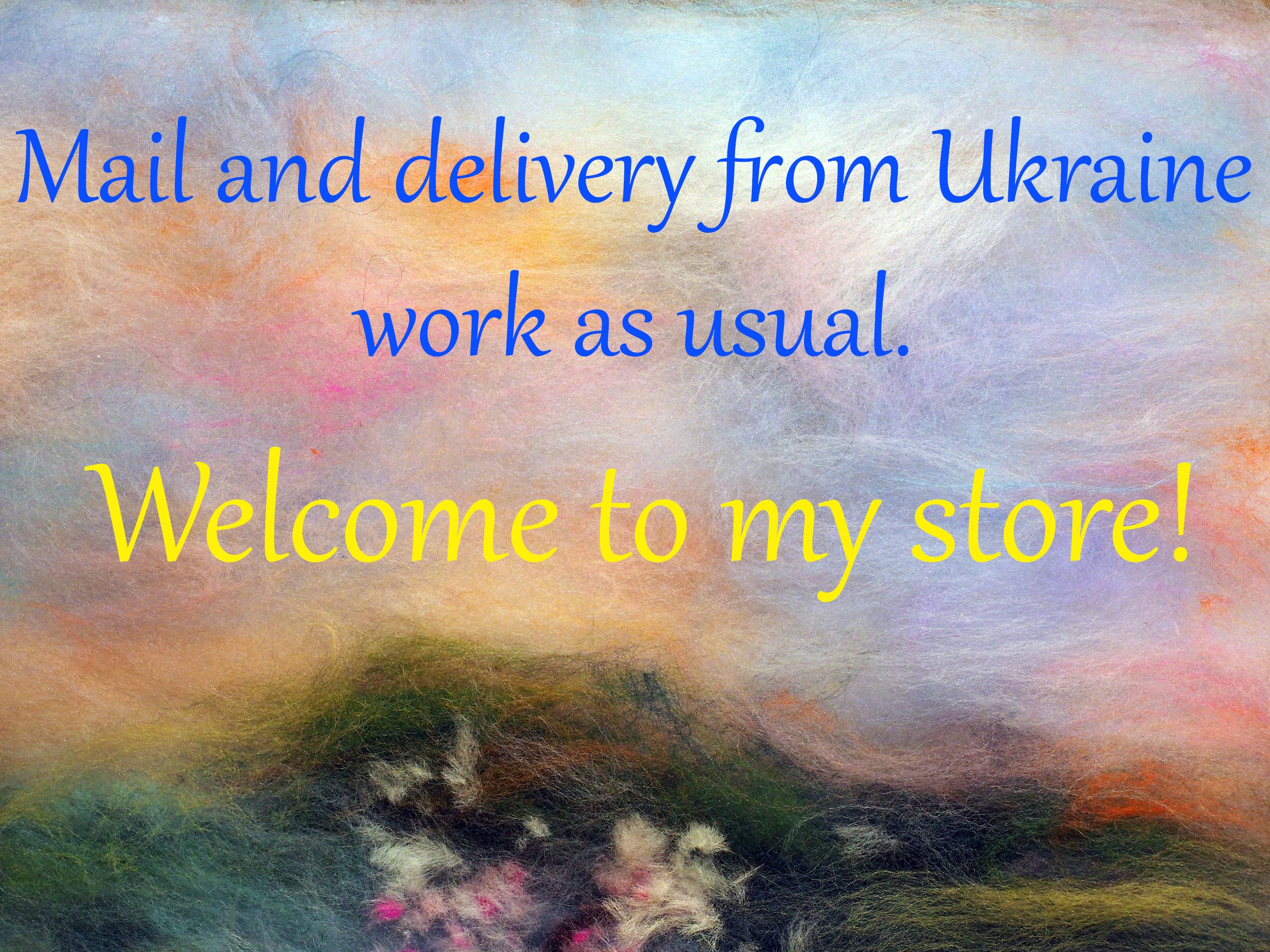 Wool Painting Wall Art Handmade Wool Art Original Felted - Etsy