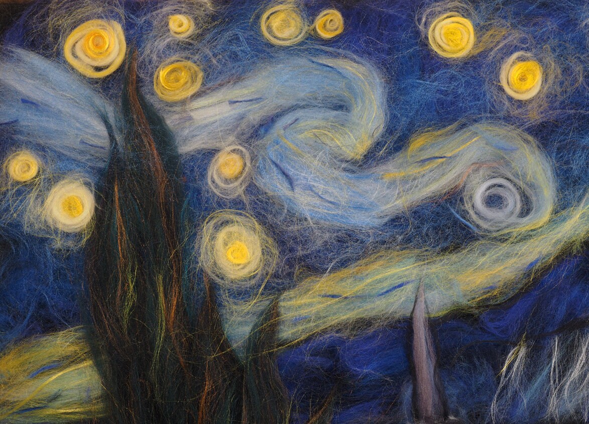 Wool Painting, Wall Art, Handmade Wool Art, Original Felted Painting ...