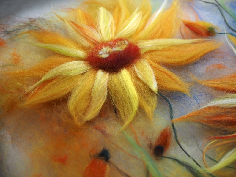 Wool Painting Wall Art Handmade Wool Art Original Felted | Etsy